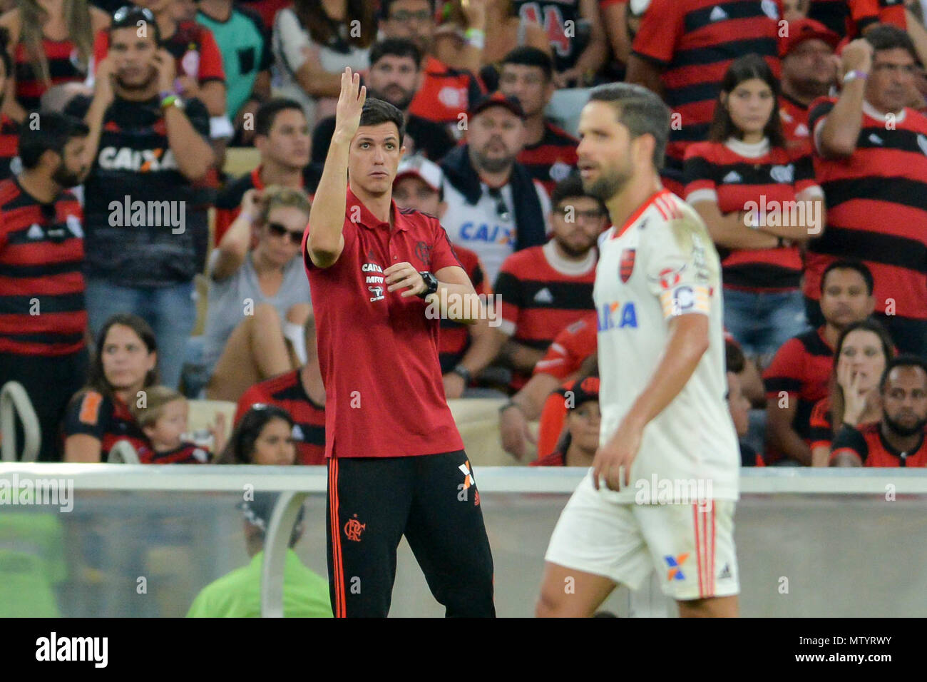 Rio De Janeiro, Brazil. 31st May, 2018. Technician Mauricio Barbieri ...