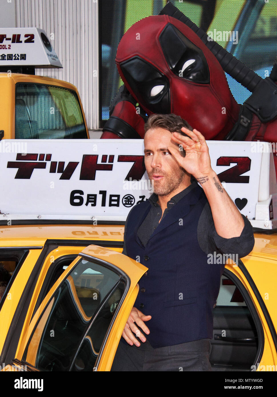 Ryan Reynolds, May 29, 2018, Tokyo, Japan : Actor Ryan Reynolds attends ...