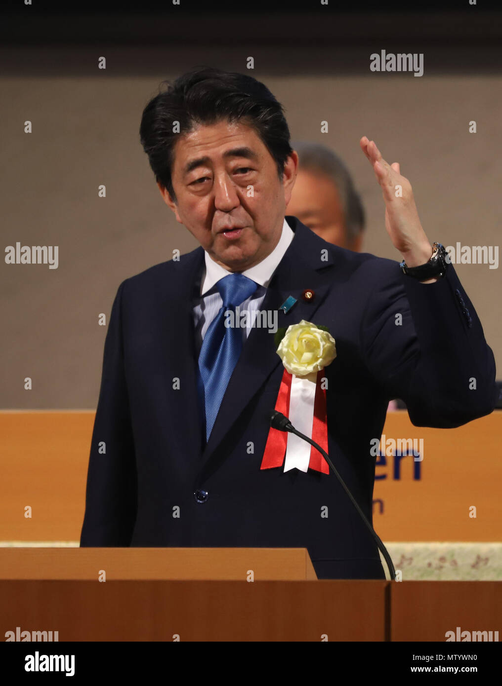 Tokyo, Japan. 31st May, 2018. Japanese Prime Minister Shinzo Abed ...
