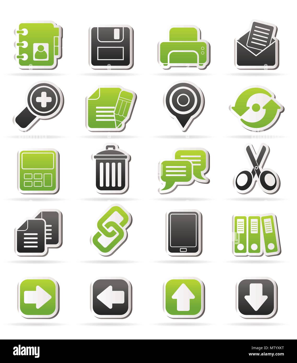 Cut copy paste icons hi-res stock photography and images - Alamy