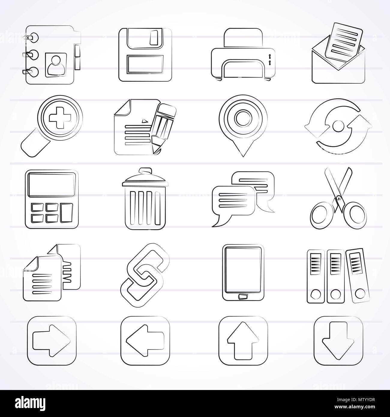 Internet Interface Icons - vector icon set Stock Vector Image & Art - Alamy