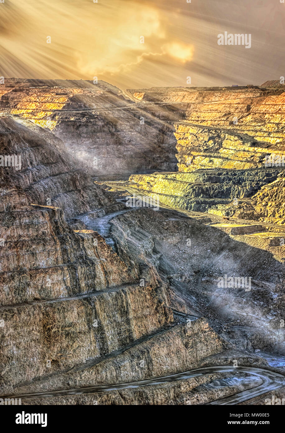 Open pit gold mining in hi-res stock photography and images - Alamy