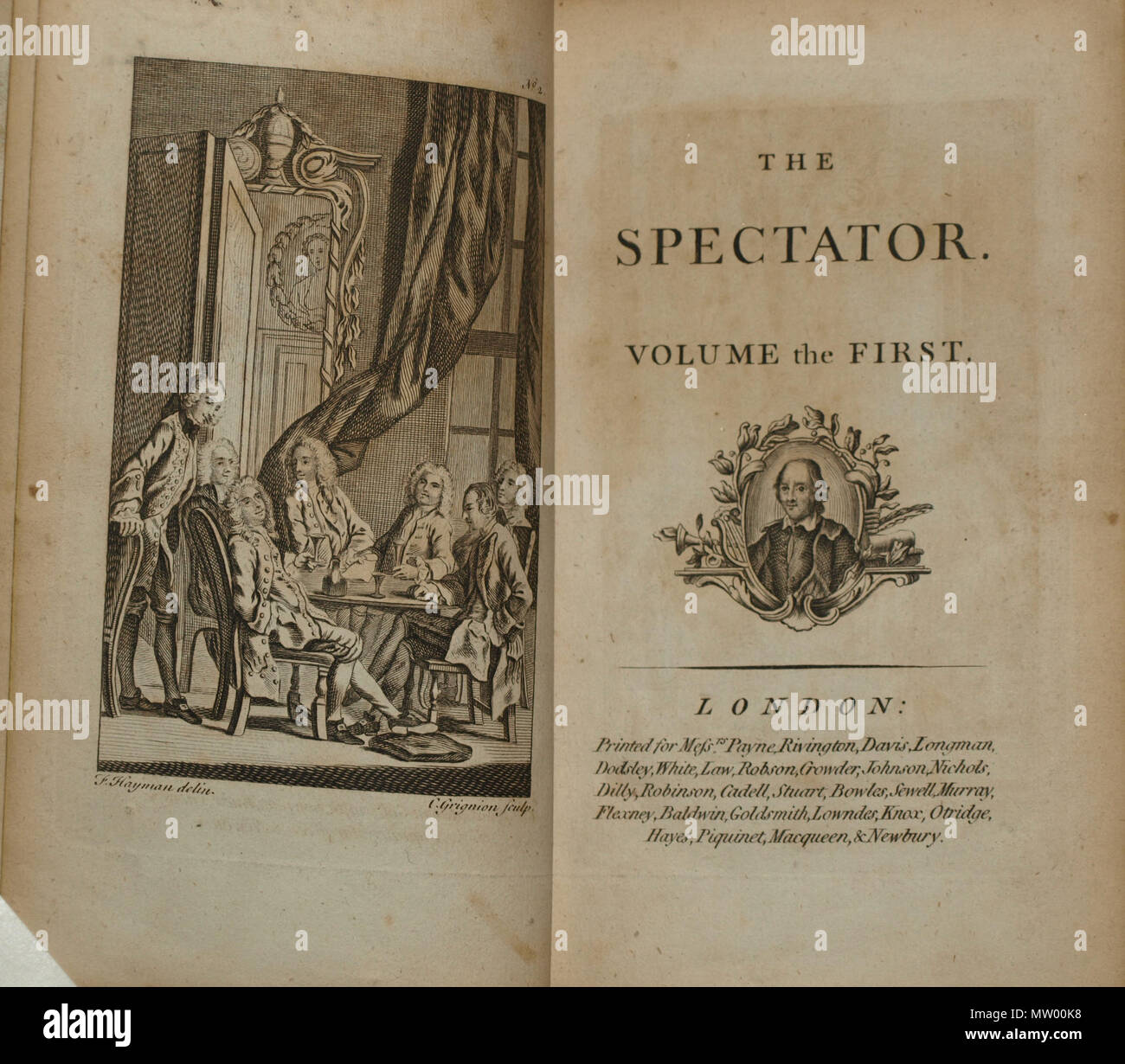 . English: Title pages of the ca. 1788 edition of the first volume of ...