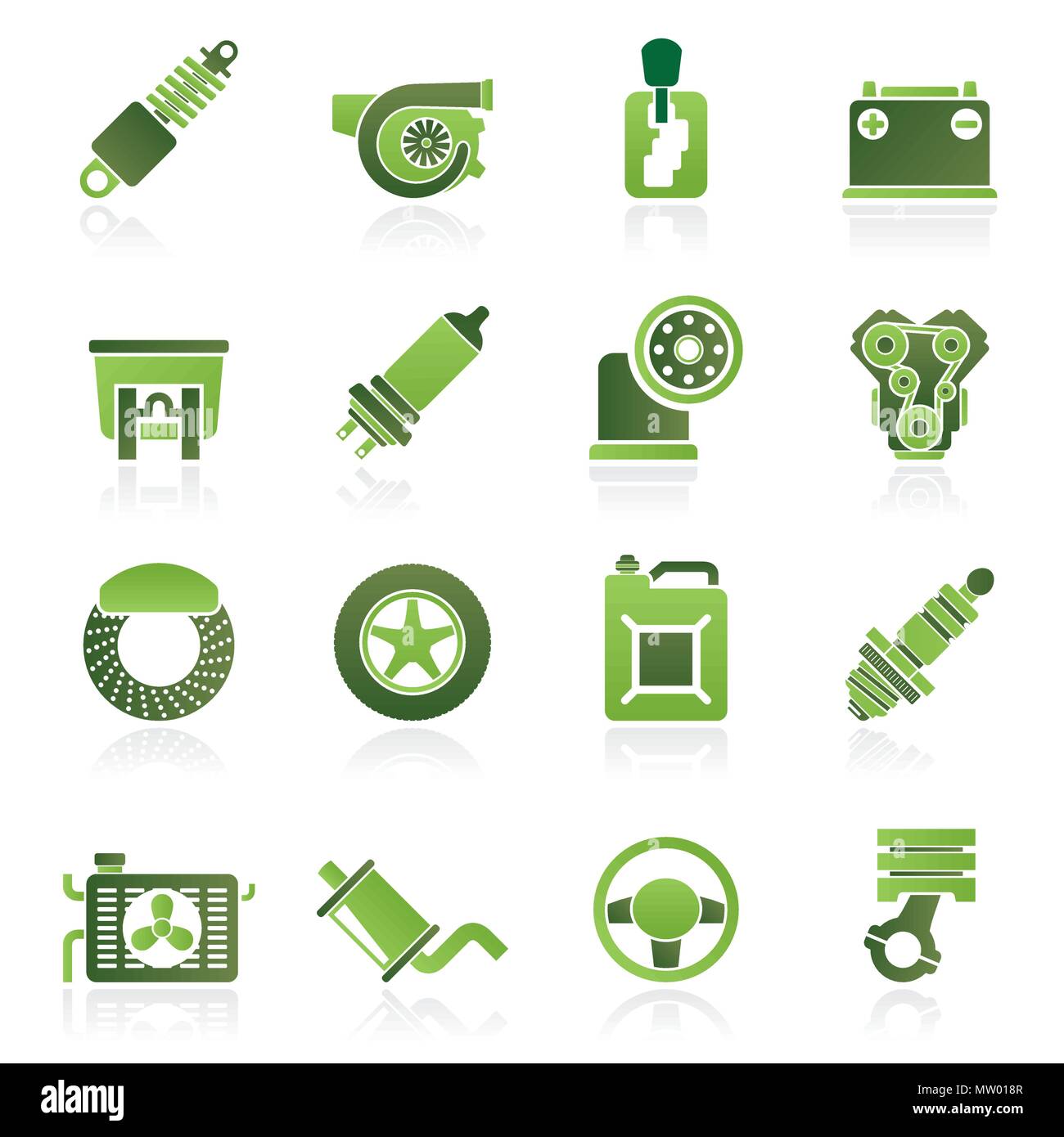 Car part and services icons - vector icon set Stock Vector Image & Art ...