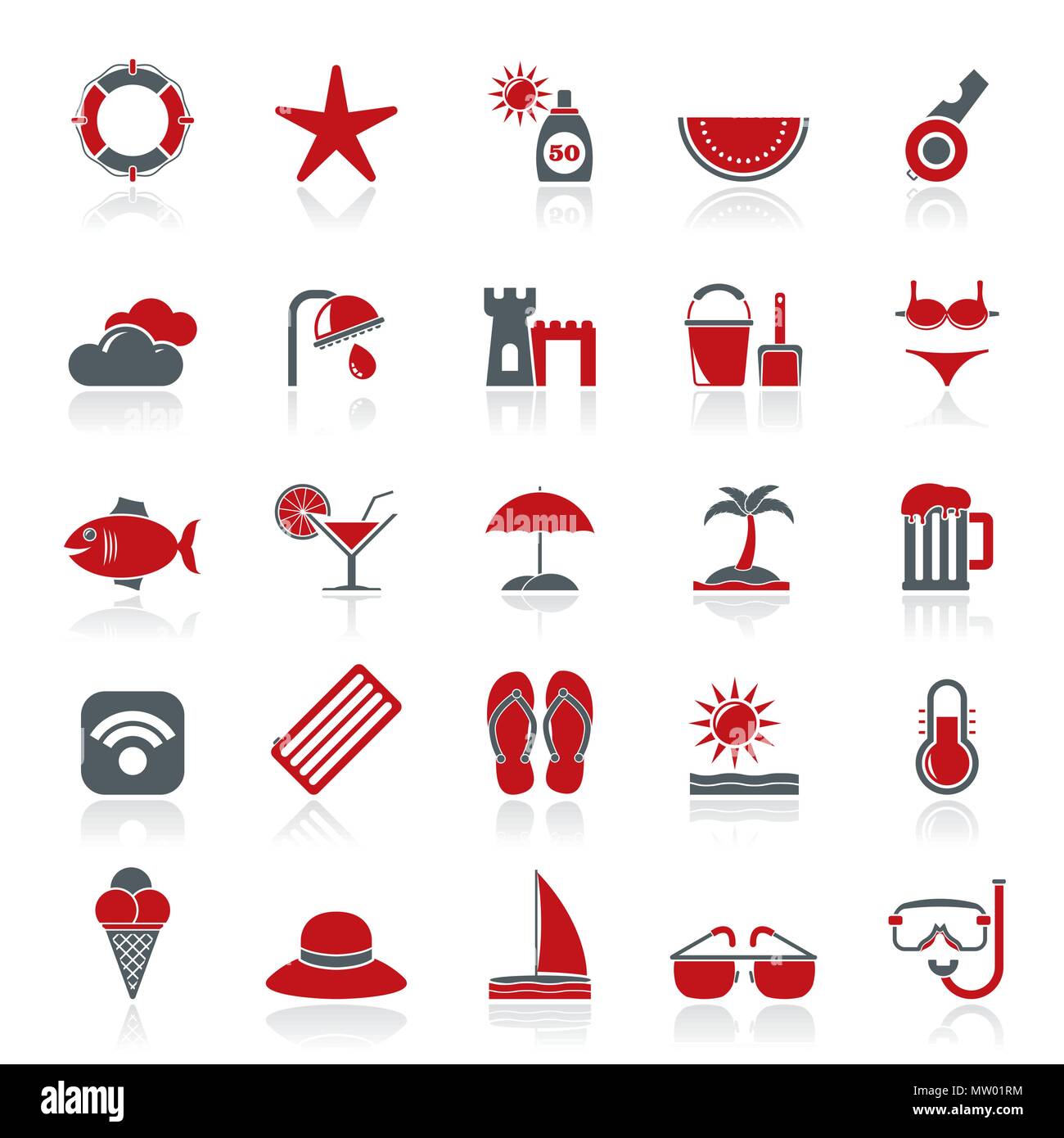 Beach shower Stock Vector Images - Alamy