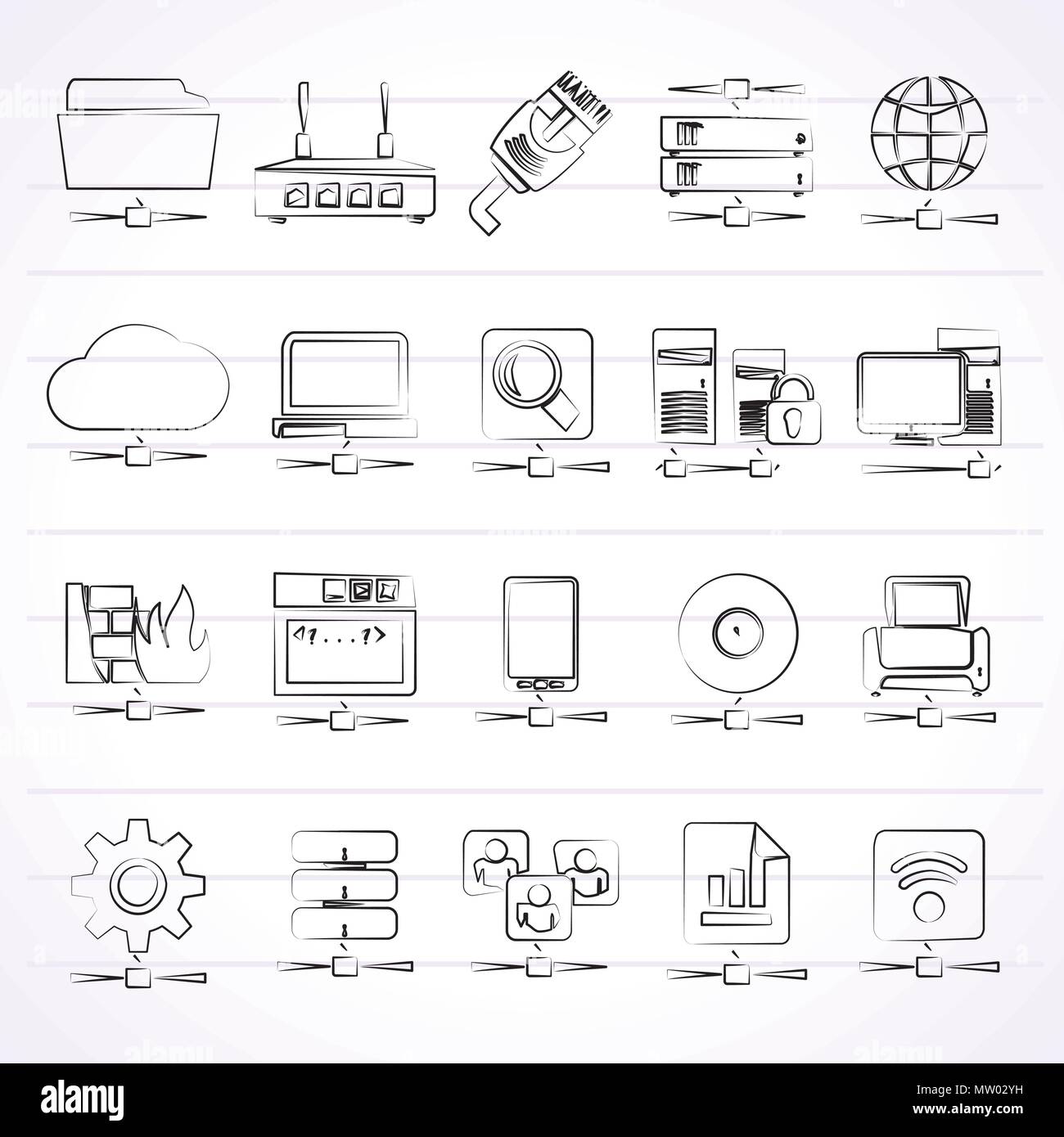 Server console Stock Vector Images - Alamy