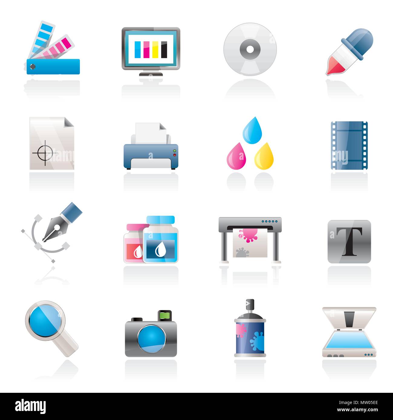 Monitor calibration Stock Vector Images - Alamy