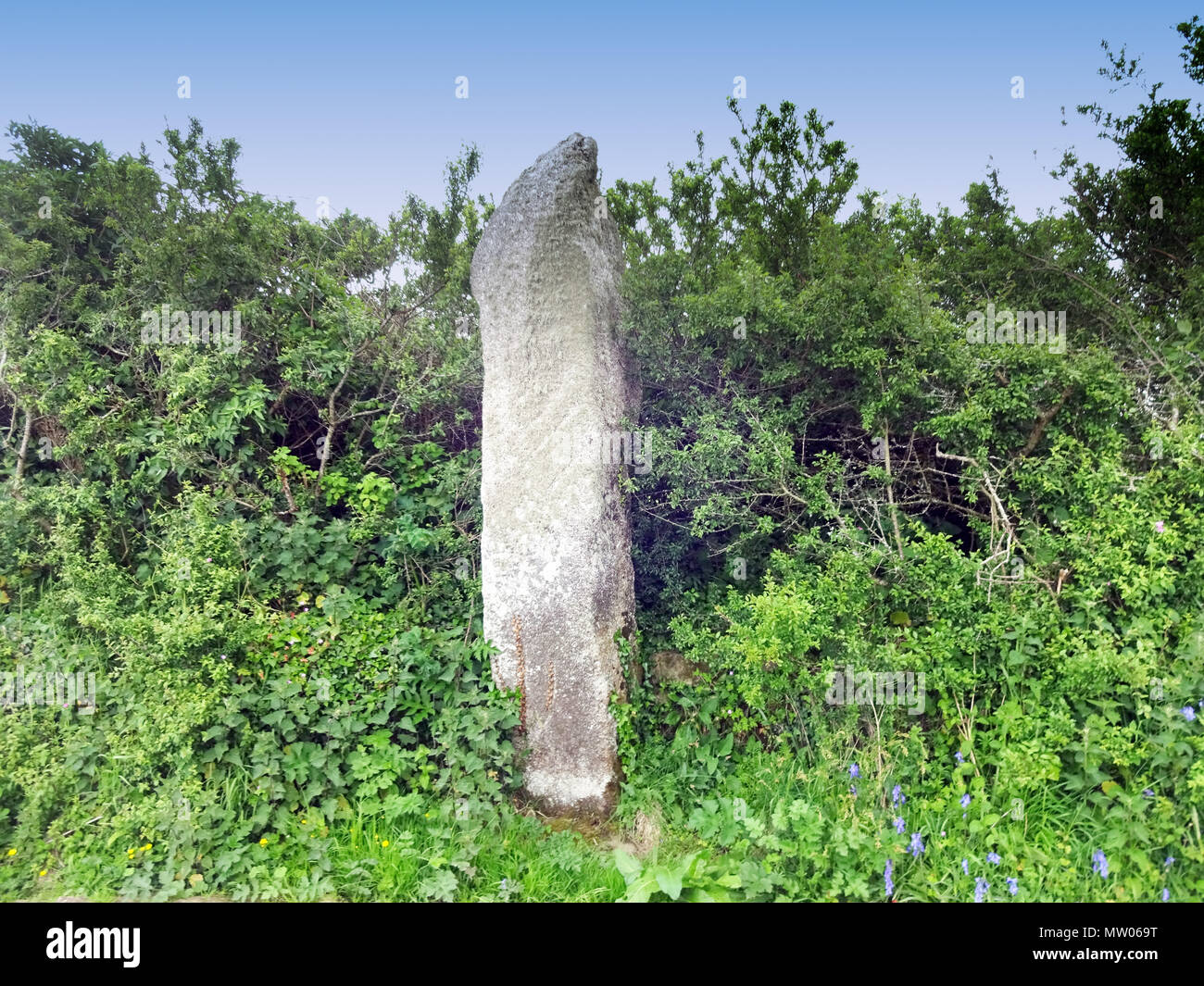 Gun Rith Standing Stone, near the Merry Maidens Stone Circle, West ...