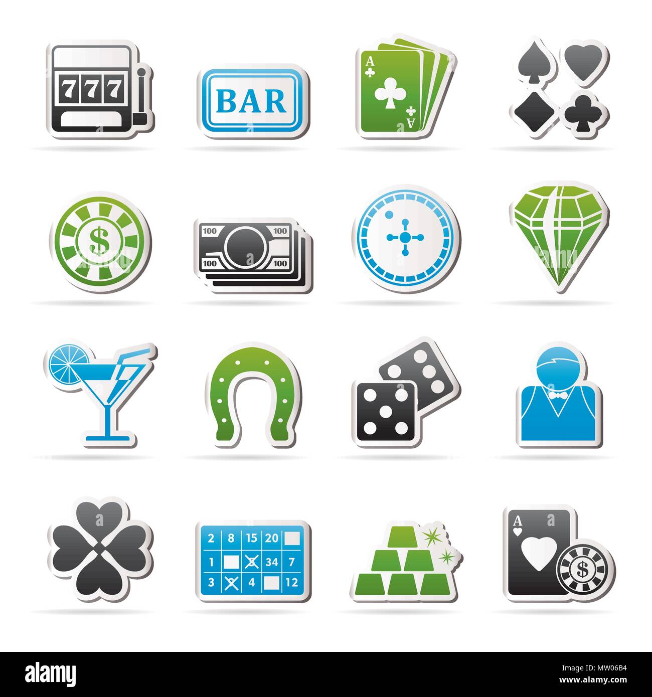 Gambling alcohol Stock Vector Images - Alamy
