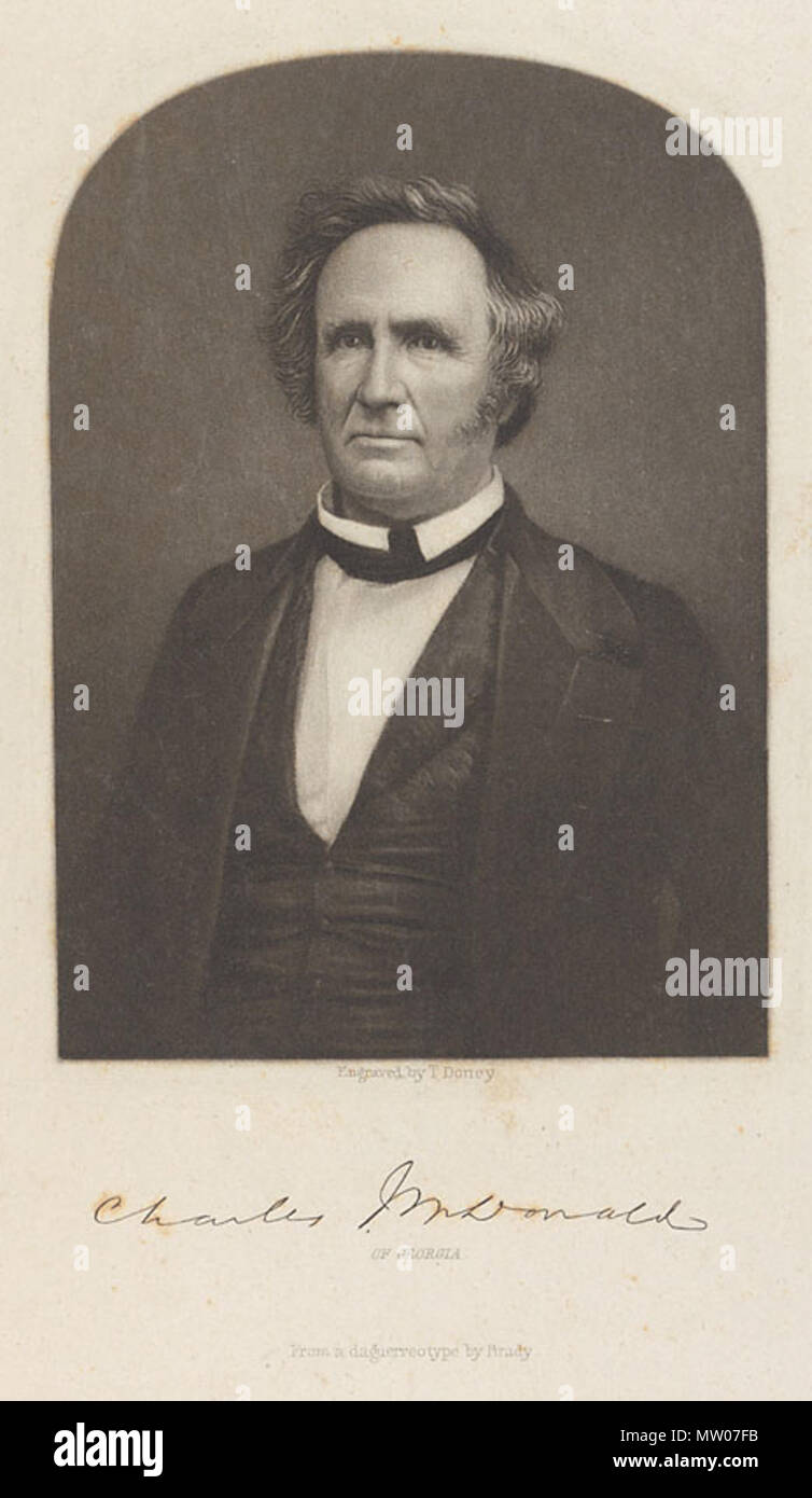 . Charles James McDonald (1793-1860) . Engraving of contemporary ...