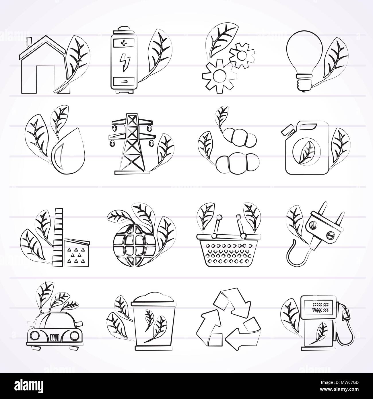 Energy conversion vector hi-res stock photography and images - Alamy