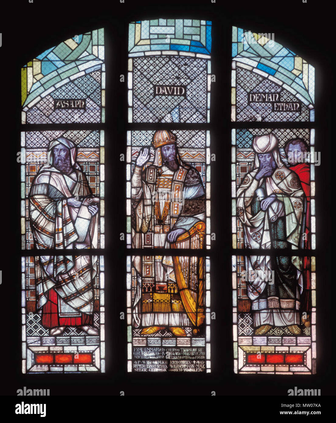 . Deutsch: Asaph, David, Neman [Naʿaman der Syrer] und Ethan ...