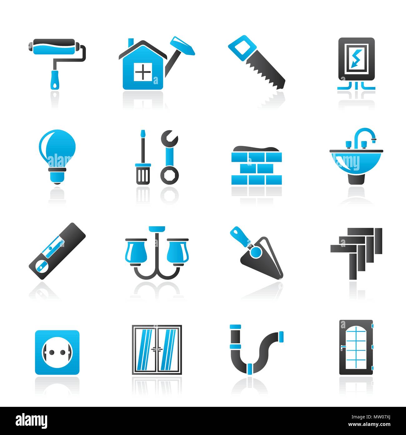 Home repair icons hi-res stock photography and images - Alamy