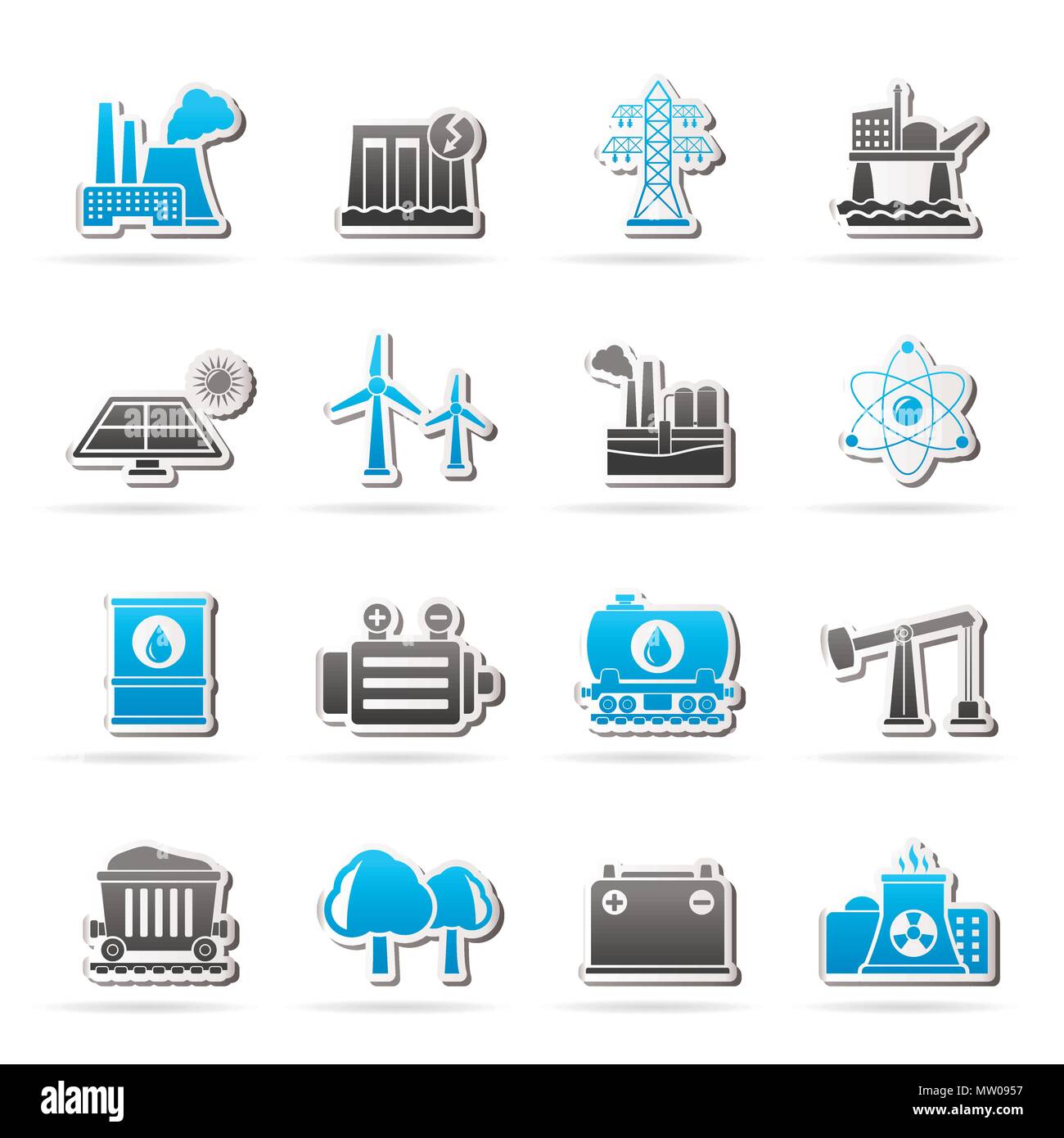 Producing wind turbine Cut Out Stock Images & Pictures - Alamy