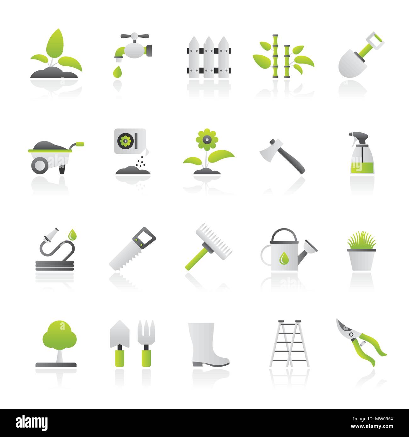 Bamboo water irrigation Stock Vector Images - Alamy