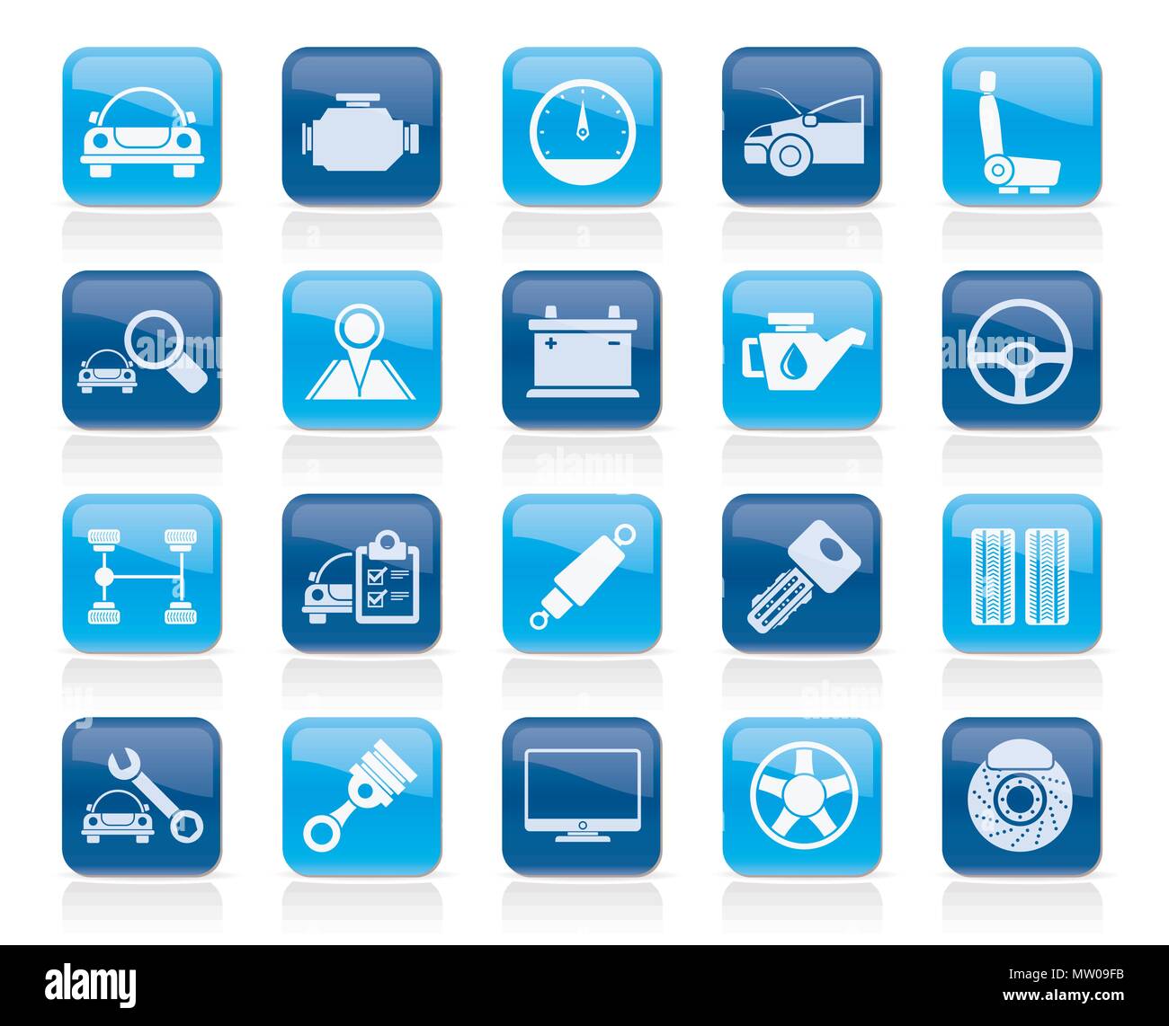 Exclamation with car icon Stock Vector Images - Alamy