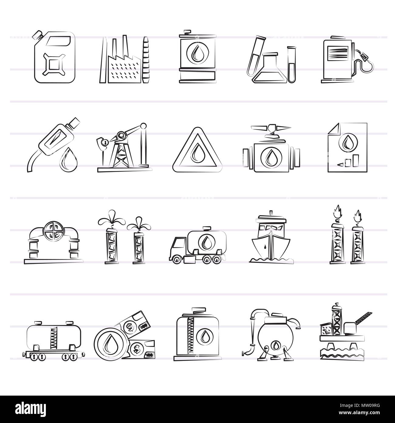 Oil probe Stock Vector Images - Alamy