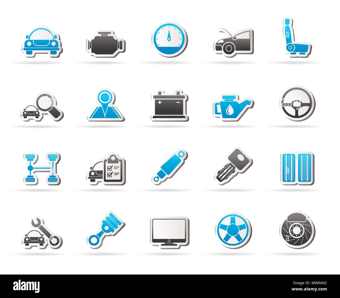 Exclamation with car icon hi-res stock photography and images - Alamy