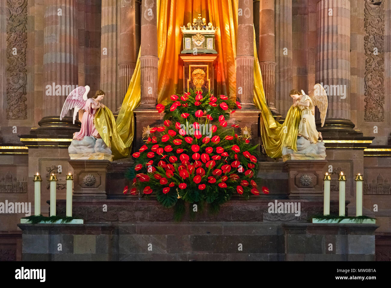 A EASTER ALTAR is set up for Good Friday at the ORATORIO CHURCH - SAN ...