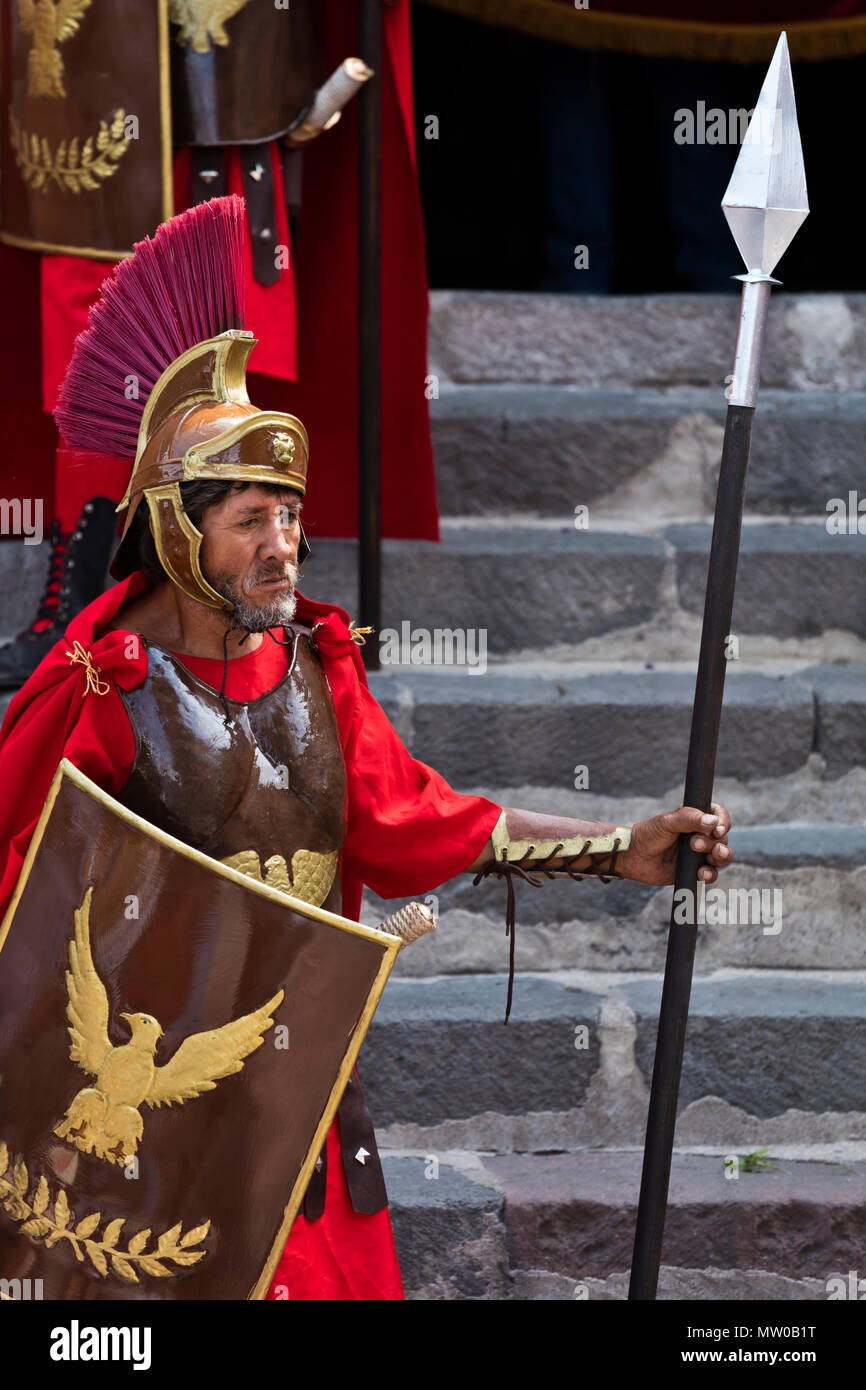 Costume roman soldier hi-res stock photography and images - Alamy