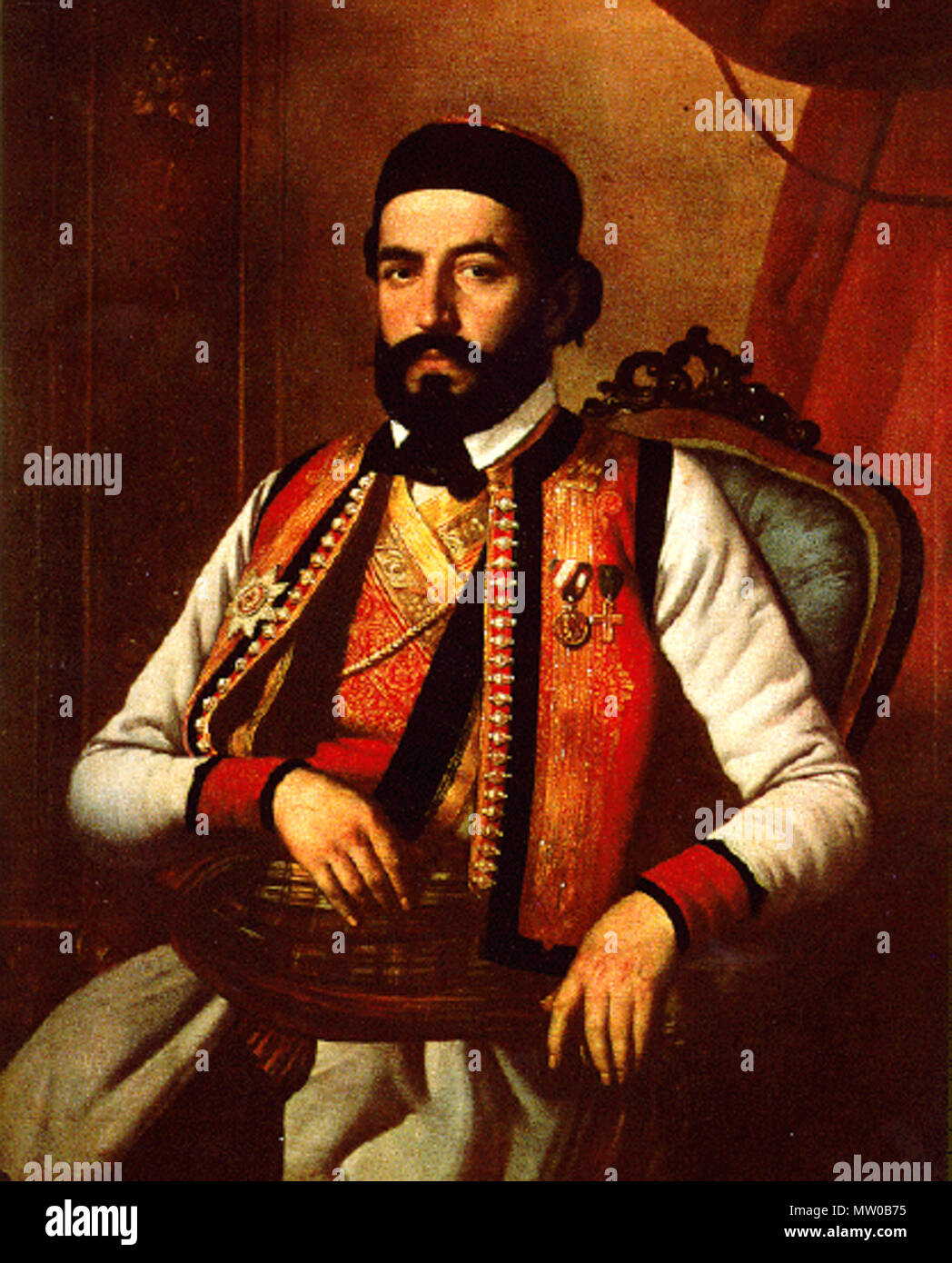 . English: Petar II Petrović Njegoš, one of the greatest Serbian poets ...