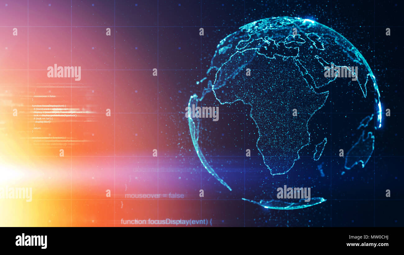 Worldwide global business conceptual background, abstract Earth world ...