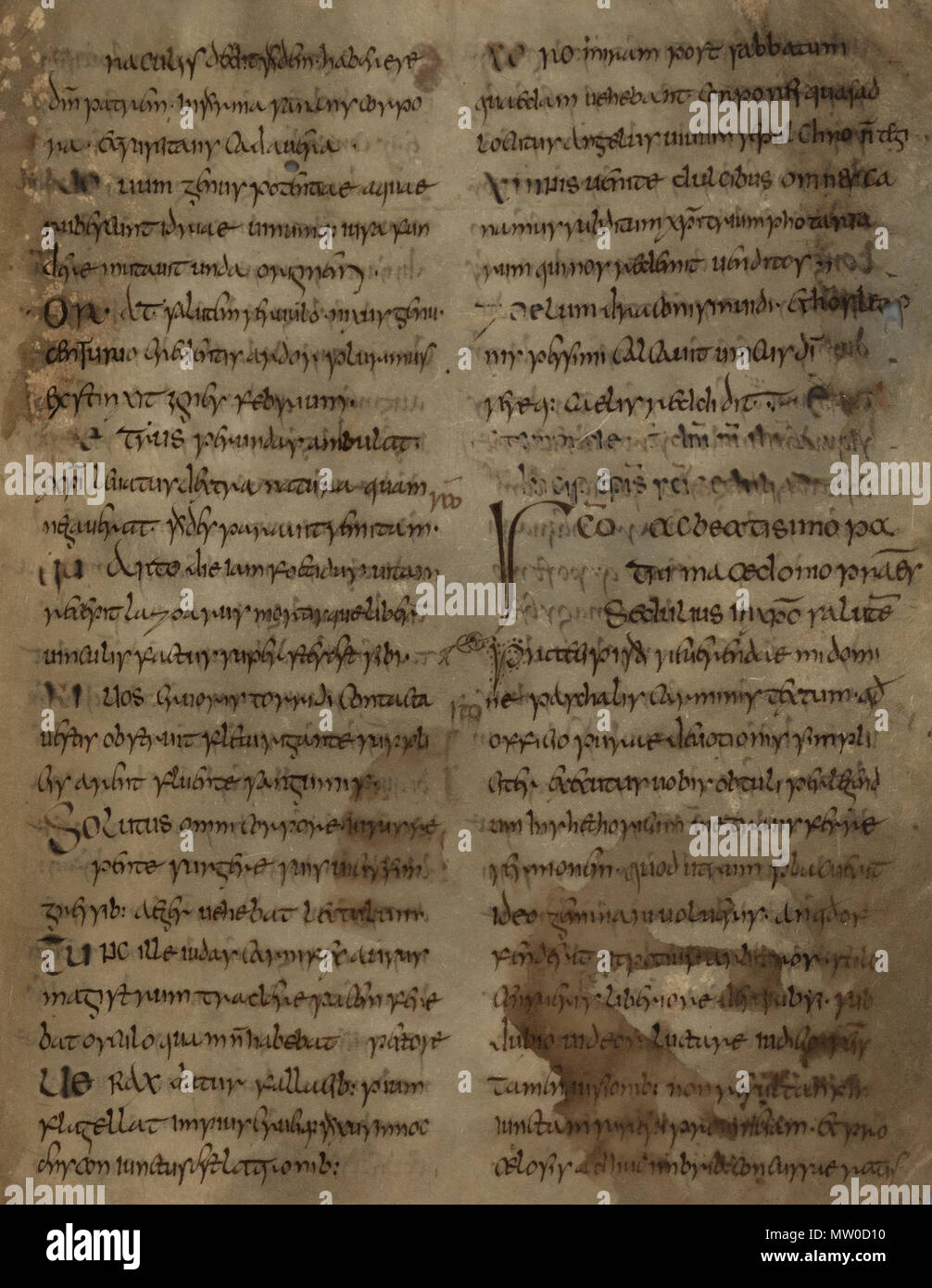 . Second part of A solis ortus cardine, the latin poem by Sedulius, on ...