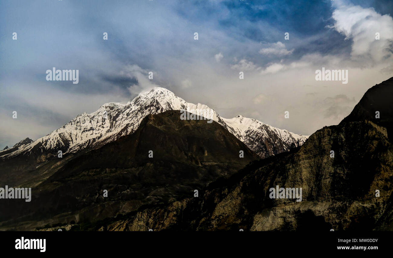 View to Rakaposhi peak, Karakorum mountains, Pakistan Stock Photo - Alamy