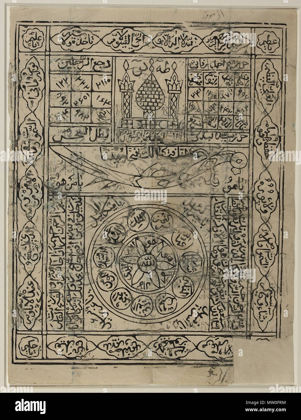 . English: This stamped amulet was probably made for a Shi'i patron in ...