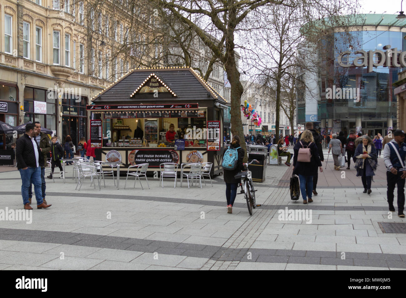 Cardiff, Shopping Centre, Capitol Stock Photo - Alamy