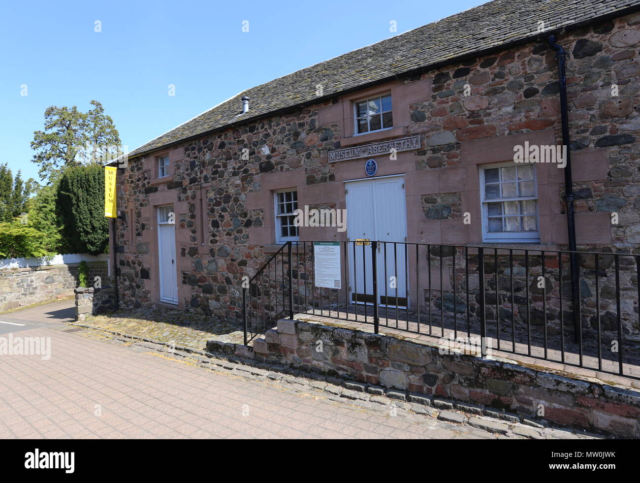 Exterior of Museum of Abernethy Scotland May 2018 Stock Photo - Alamy