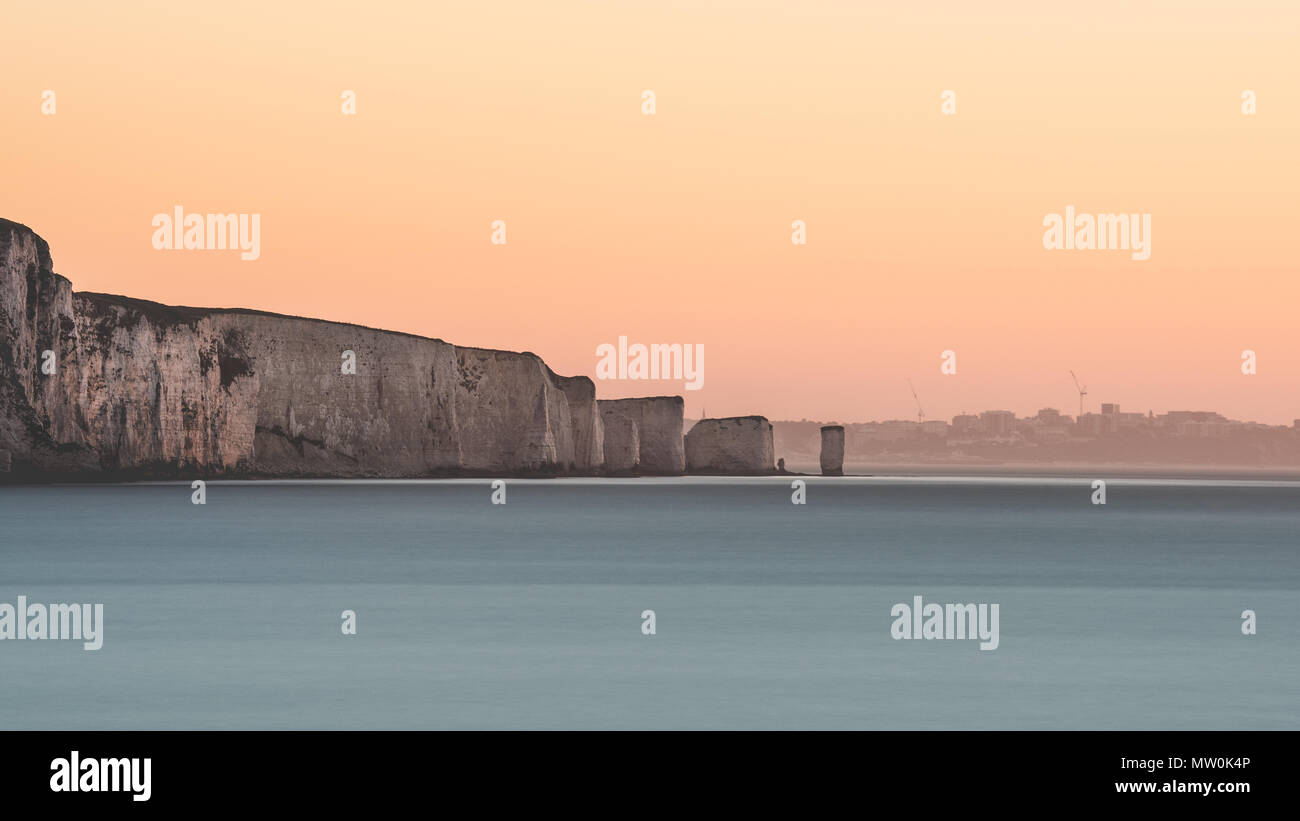 Old Harry Rocks on the Jurassic Coast in Dorset. Also part of the South ...