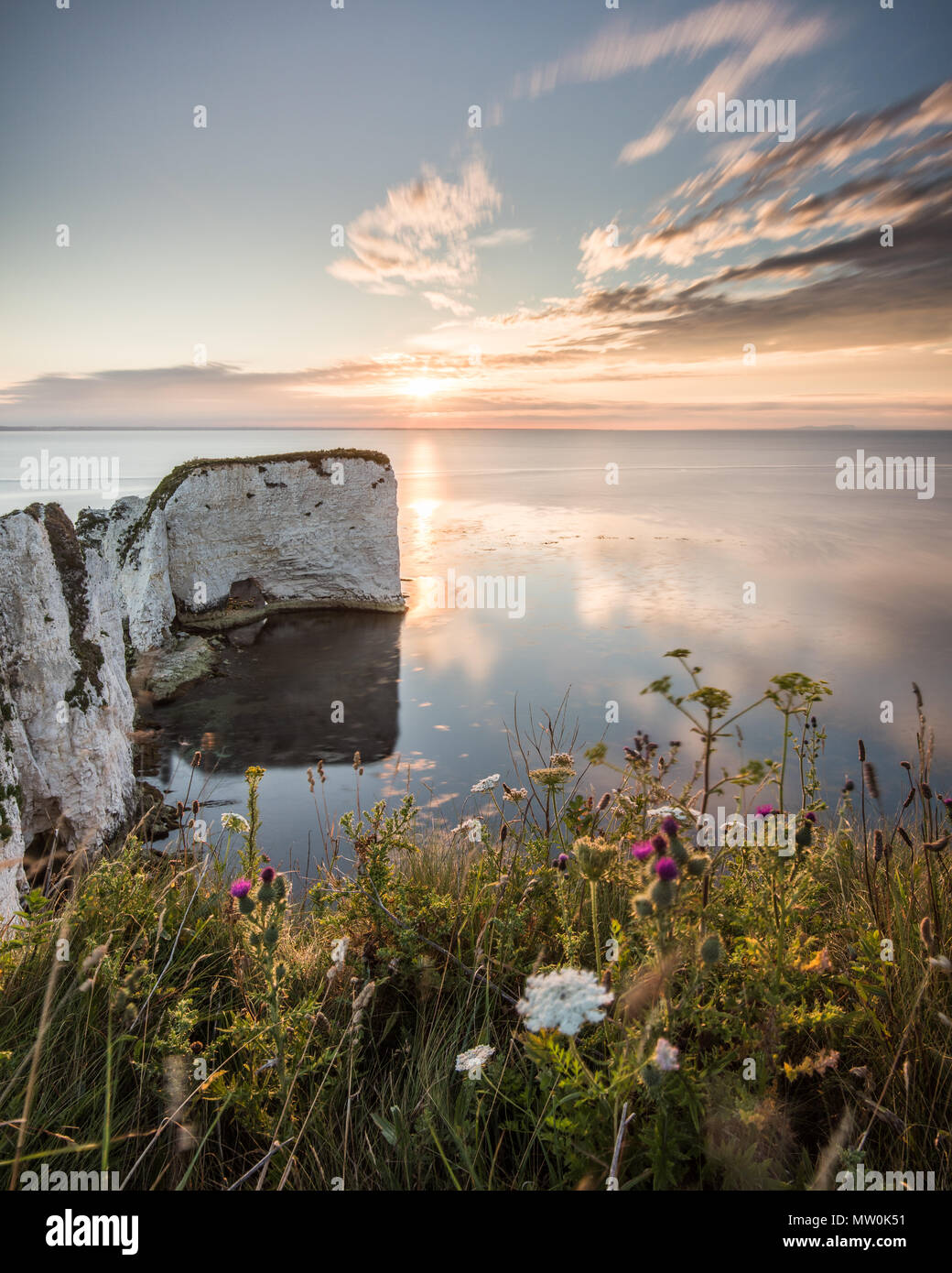 Old Harry Rocks on the Jurassic Coast in Dorset. Also part of the South ...