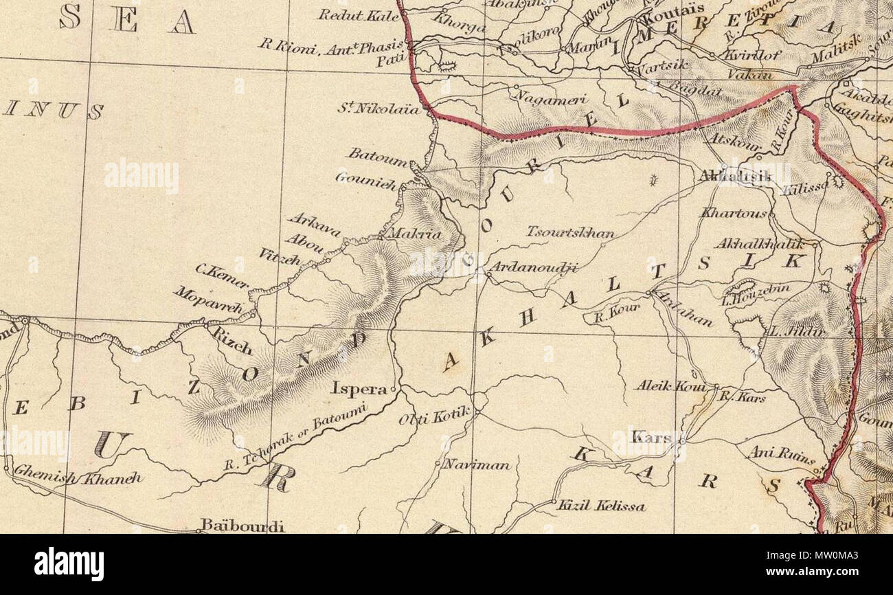 1800s georgia map hi-res stock photography and images - Alamy