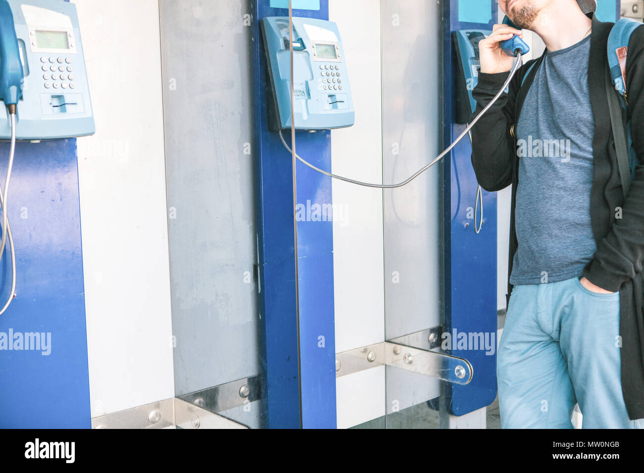 Prank phone box hi-res stock photography and images - Alamy
