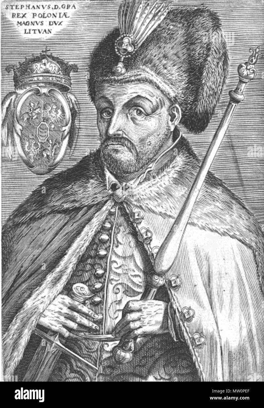 . Stephen Bathory King of Poland . 16th century. Anonymous plate 574 ...