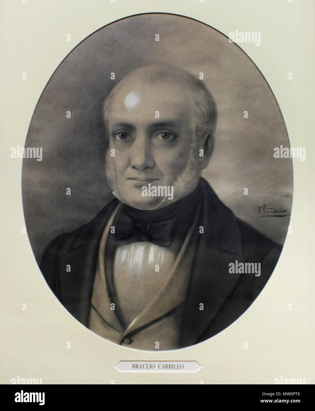 . Retrato de Braulio Carillo . Español: Braulio Carillo, presidente de ...