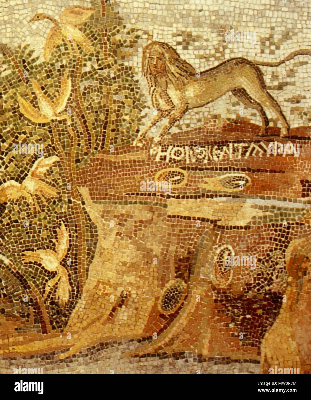 Detail of nile mosaic from palestrina hi-res stock photography and ...