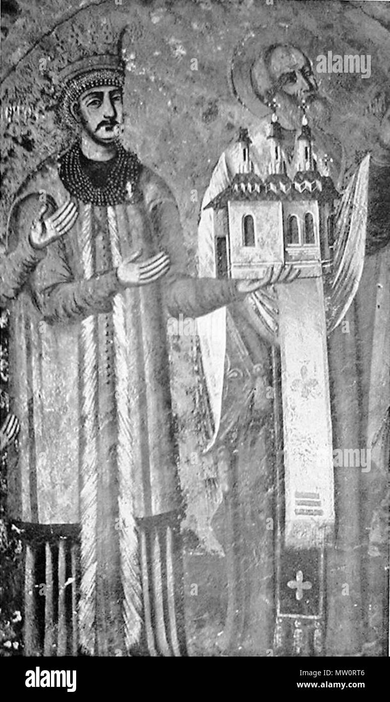 . Petru Rareş, fresco in Râşca monastery. 16th century. see above 2 044 ...