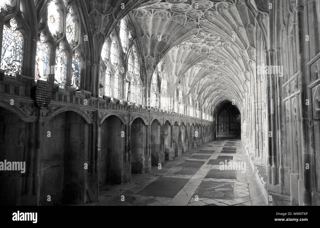 Gloucester cathedral cloisters hi-res stock photography and images - Alamy