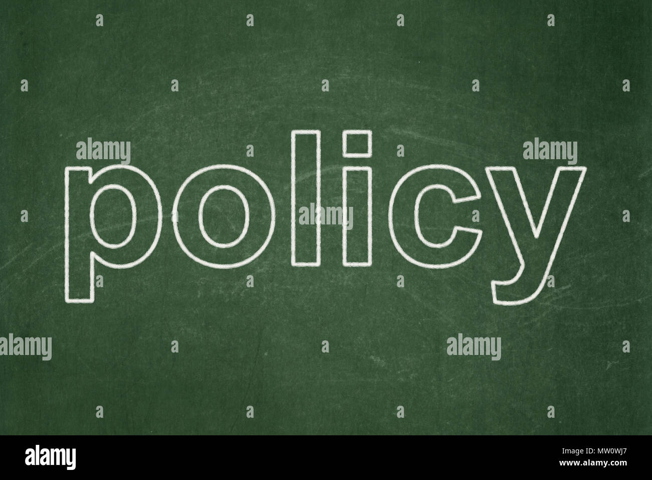 Insurance concept: text Policy on Green chalkboard background Stock ...