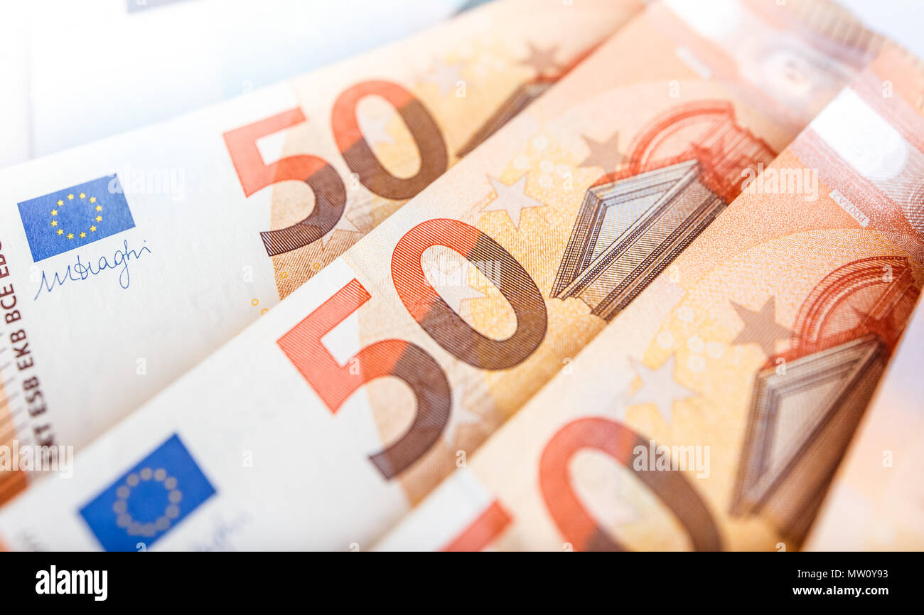50 euro bills euro banknotes money Stock Photo - Alamy