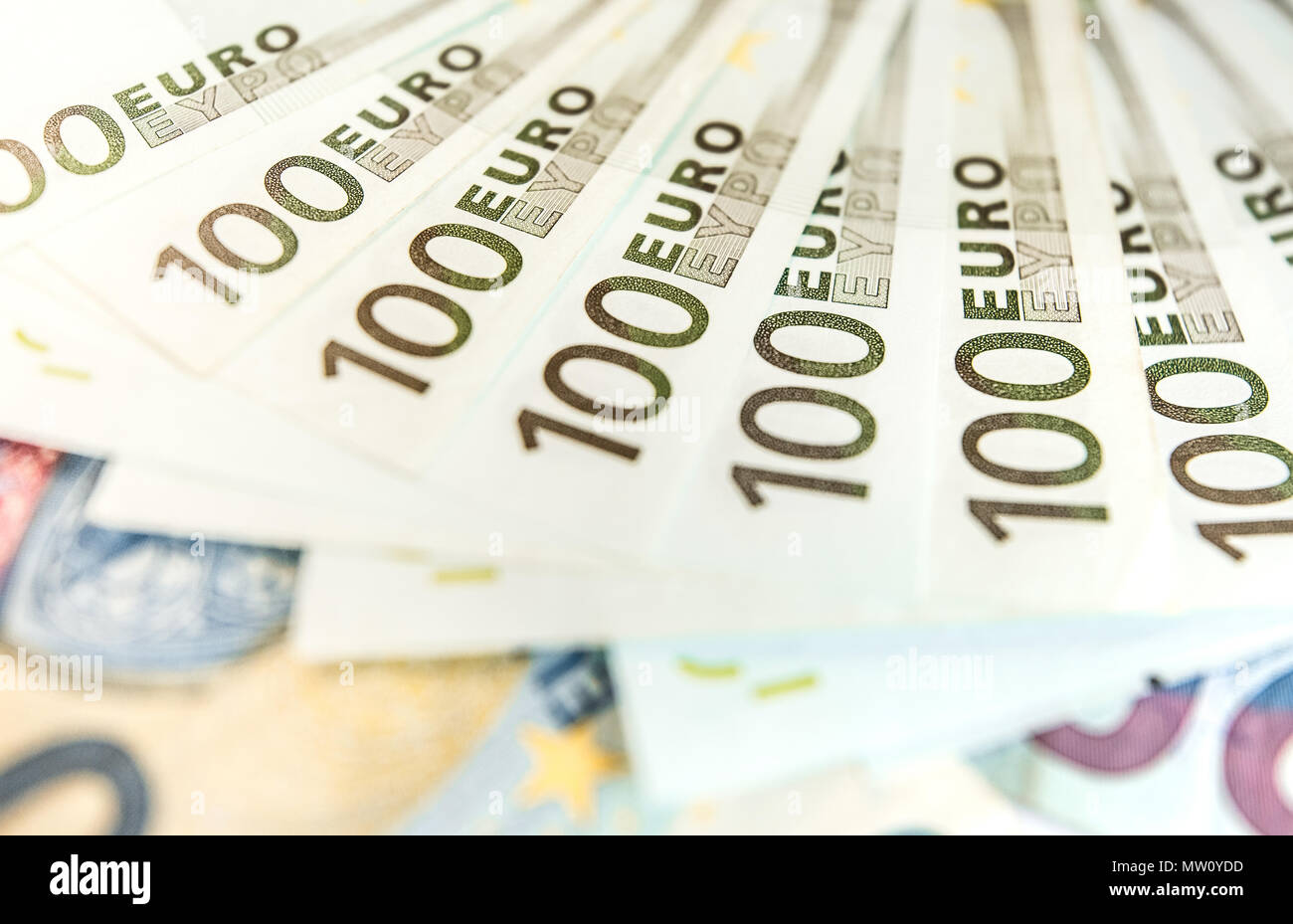 Euro Money Banknotes, pile of paper euro banknotes Stock Photo - Alamy