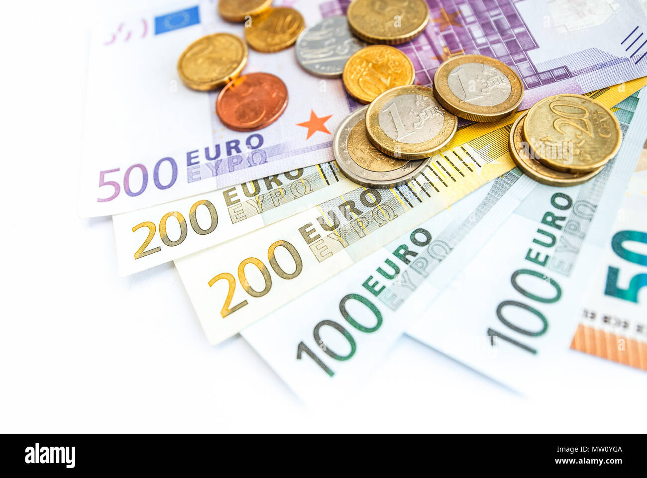 background of all euro bills Stock Photo - Alamy