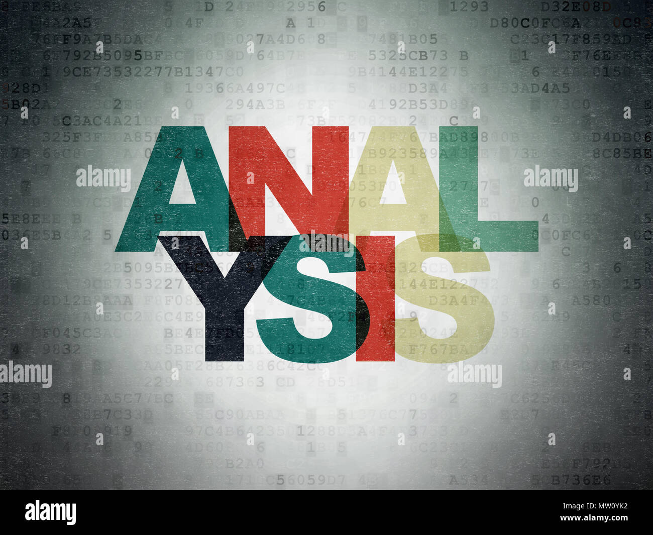 Marketing concept: Painted multicolor text Analysis on Digital Data Paper background Stock Photo ...