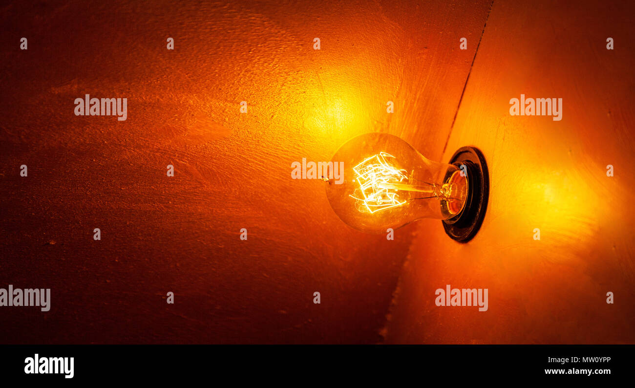 Orange light bulb hi-res stock photography and images - Alamy