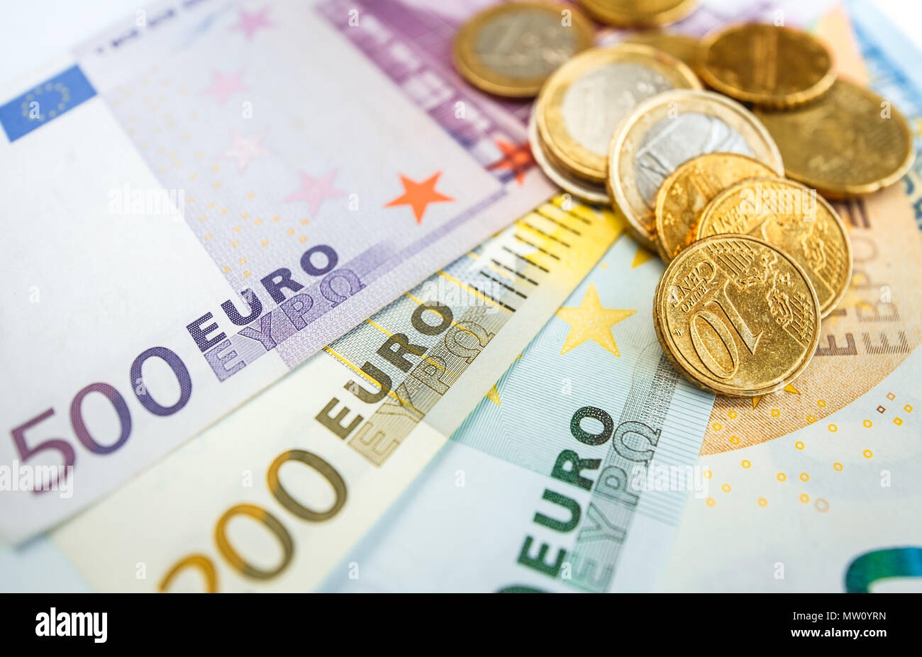 background of all euro bills Stock Photo - Alamy