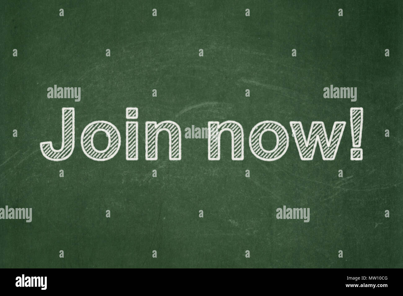 Social media concept: text Join now! on Green chalkboard background ...