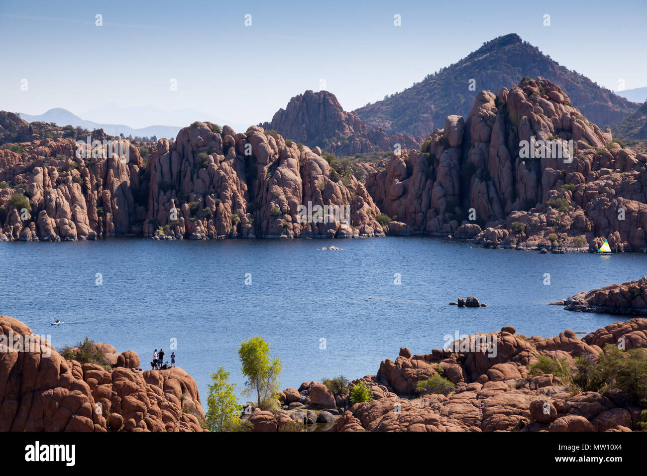 Watson Lake, Rocks and Water Stock Photo - Alamy