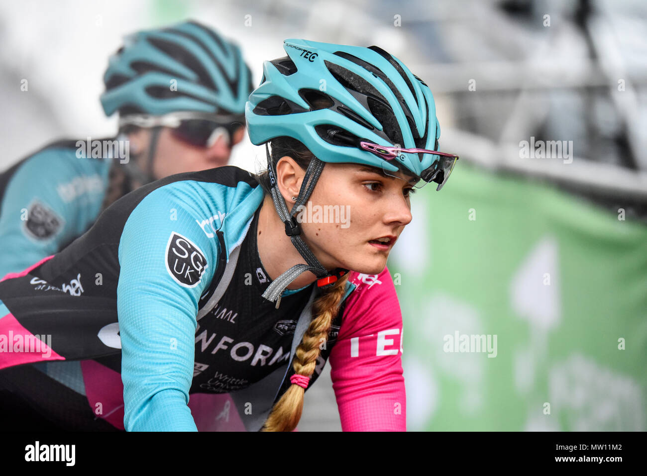 Charmaine Porter of team OnForm racing in the elite women's 2018 OVO ...